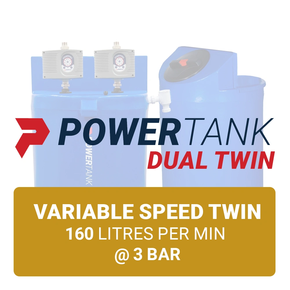 Powertank UTILITY Dual 1000ltr - Variable Speed Twin Pump - Pump Express